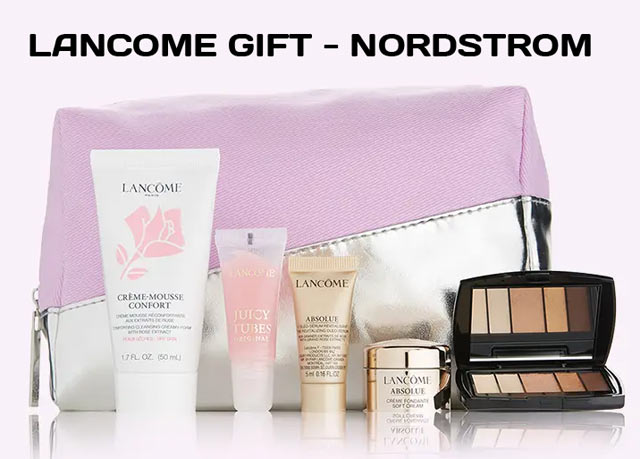 All Lancome Gift with Purchase offers in November 2022
